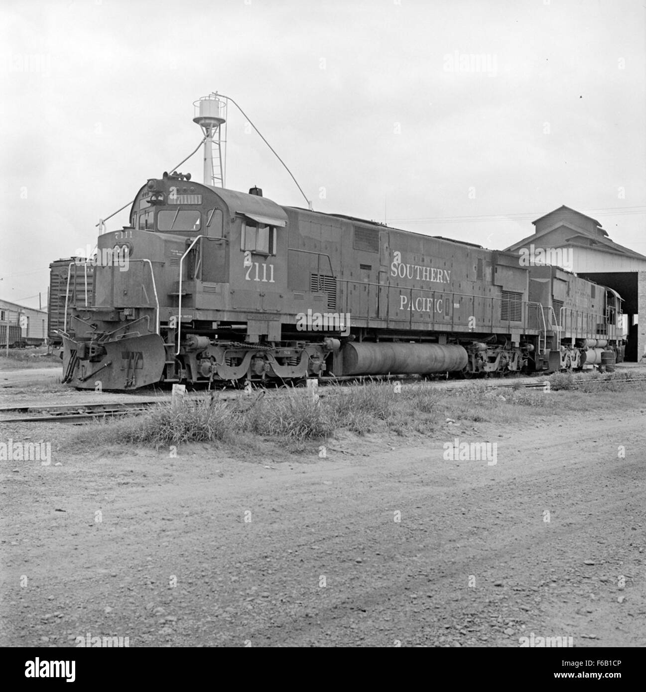 Southern pacific locomotive Black and White Stock Photos & Images - Alamy