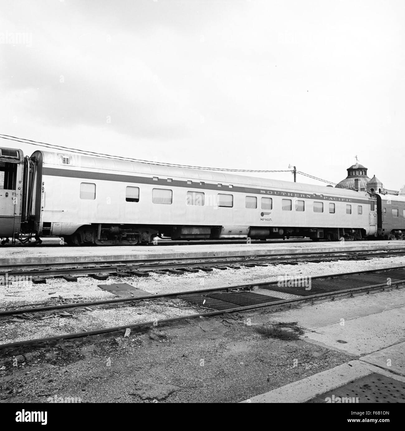 Pullman Sleeping Car No. 9115, part of the Southern Pacific Railroad ...