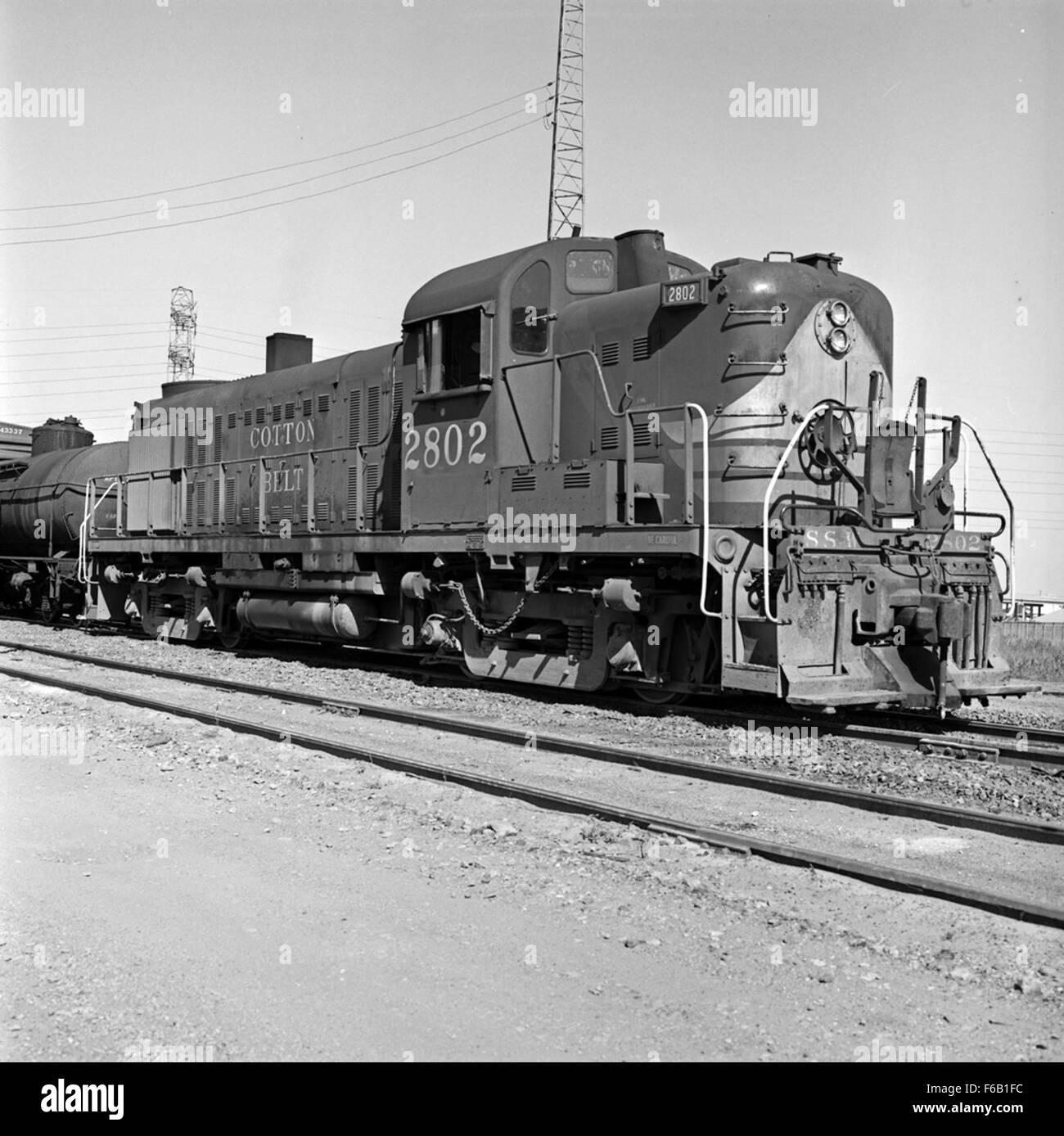 [St. Louis Southwestern, Diesel Electric Switcher No. 2802] Stock Photo ...
