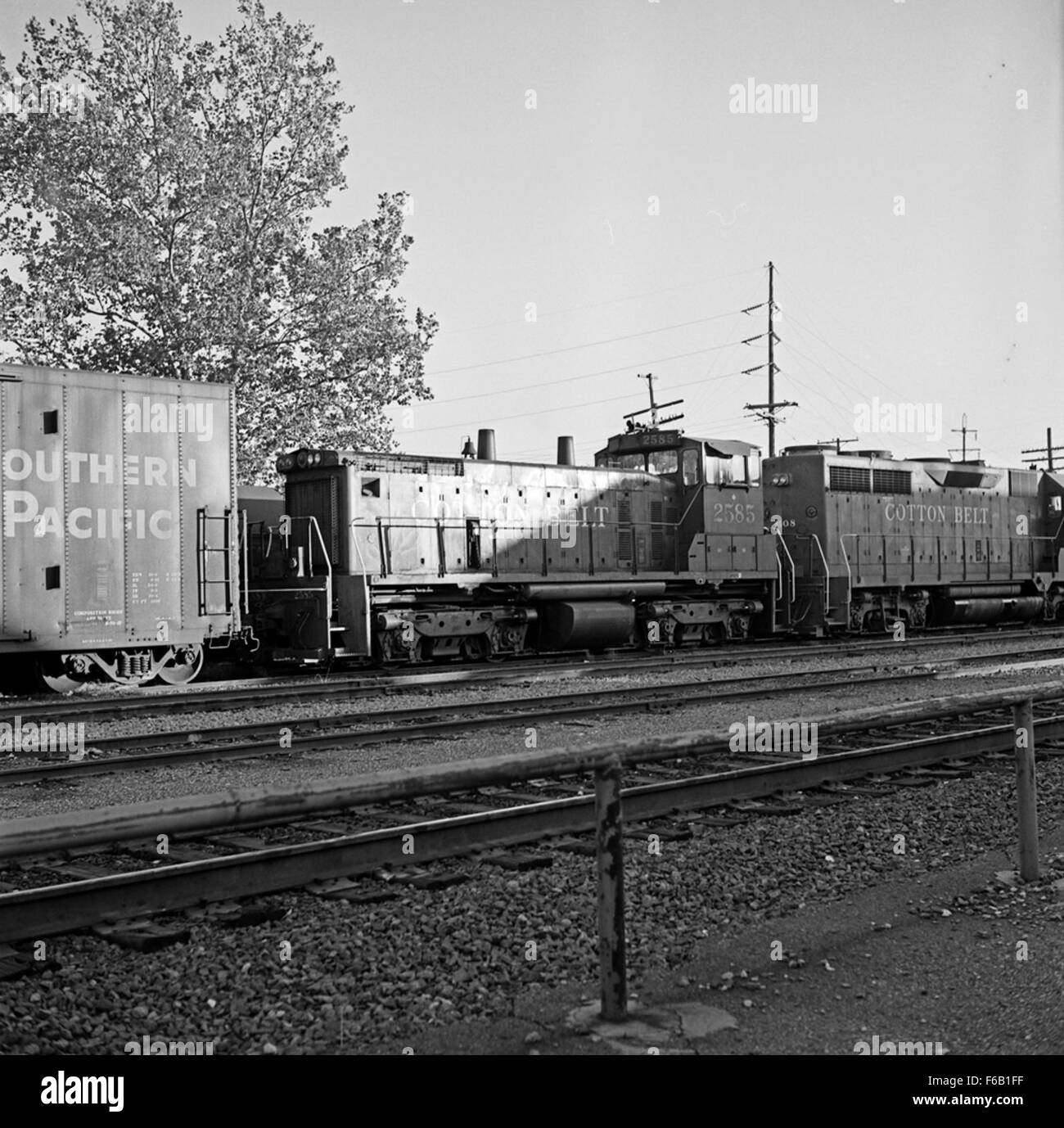 A photograph of the St. Louis Southwestern Diesel Electric Yard ...