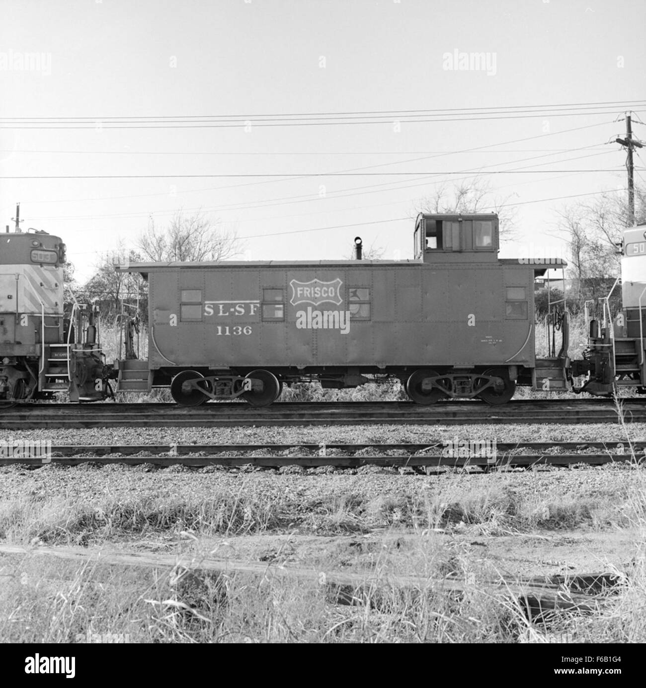 Caboose No. 1136 from the St. Louis-San Francisco Railway (Frisco) is a ...