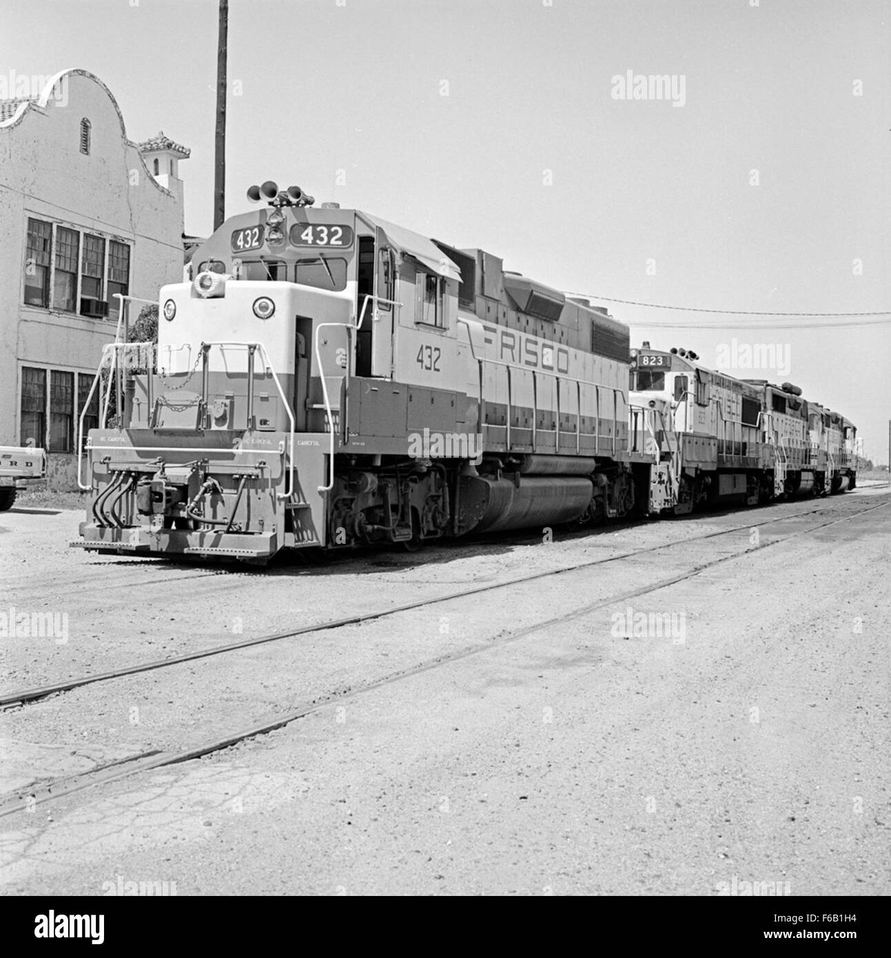 The diesel-electric road switchers Nos. 432 and 823, used by the St ...