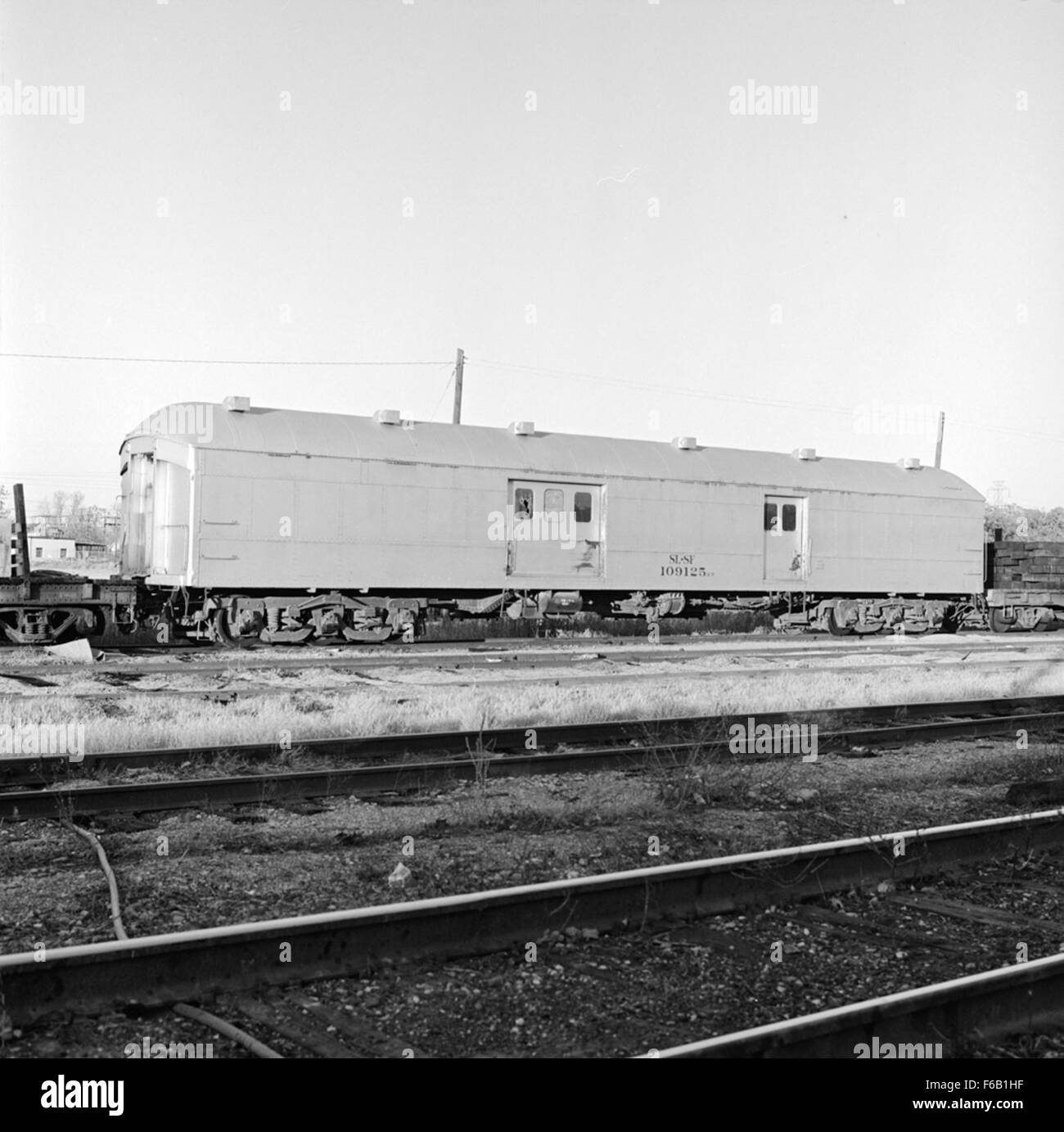 This image features the Maintenance of Way Tool Car No. 109125 from the ...