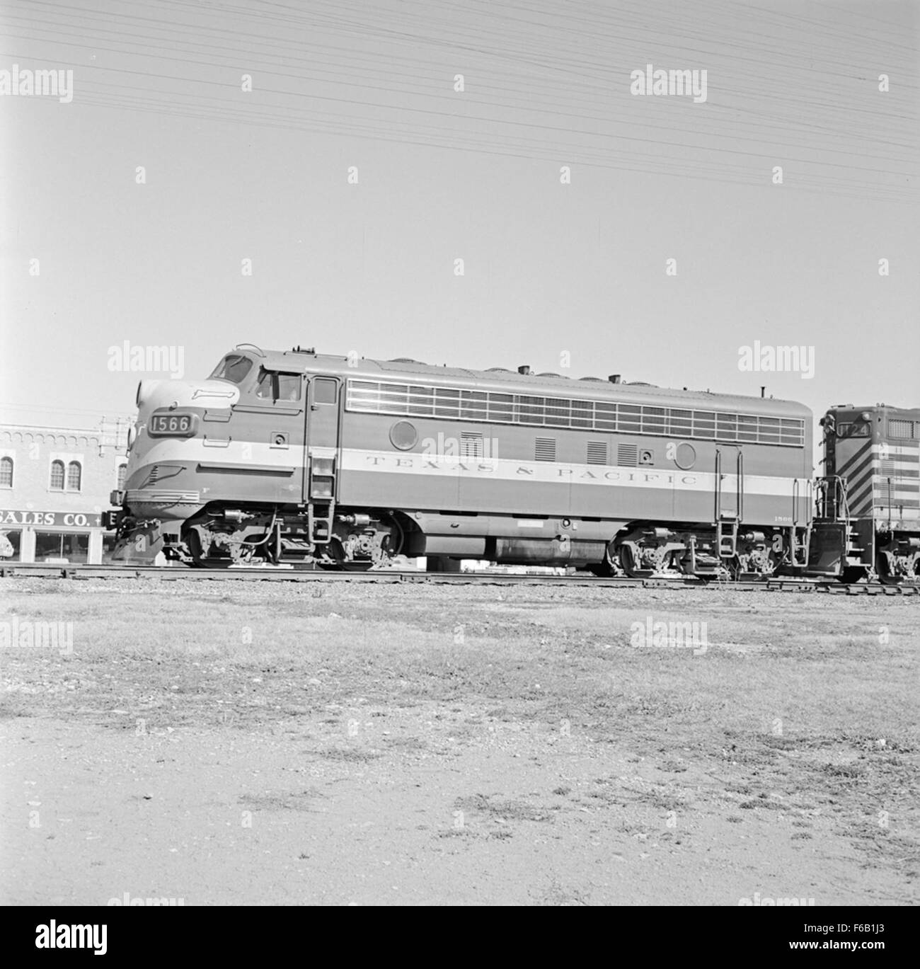 The Texas & Pacific Diesel Electric Freight Locomotive No. 1566 is an ...