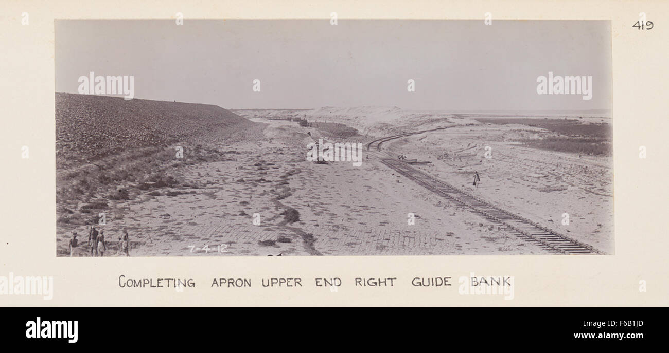 Completing Apron Upper End Right Guide Bank Stock Photo - Alamy