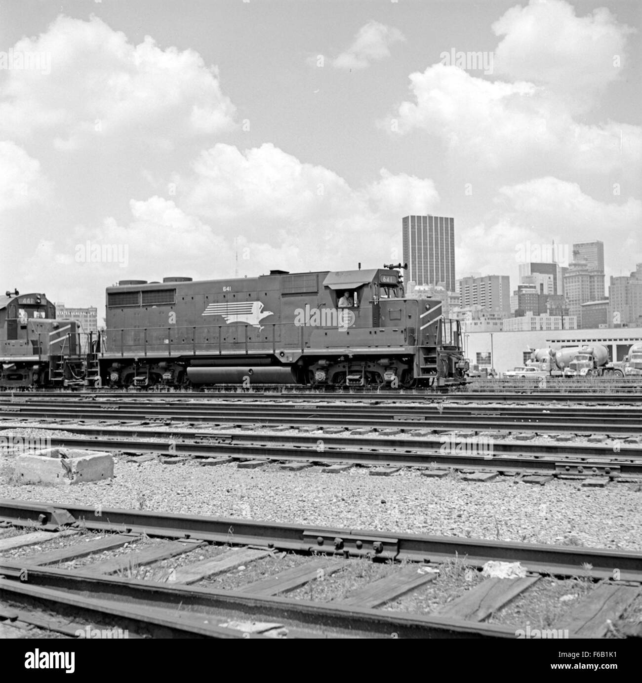 [Texas & Pacific, Diesel Electric Road Switcher No. 641] Stock Photo ...