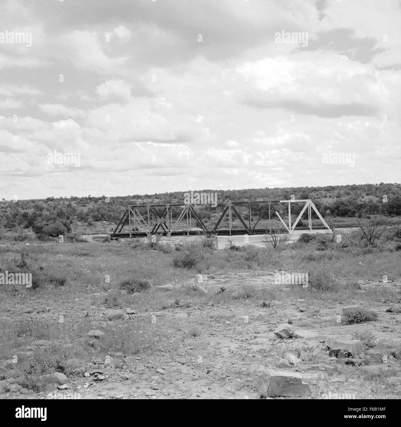 The Bollman truss bridge near Llano, Texas, part of the Southern ...