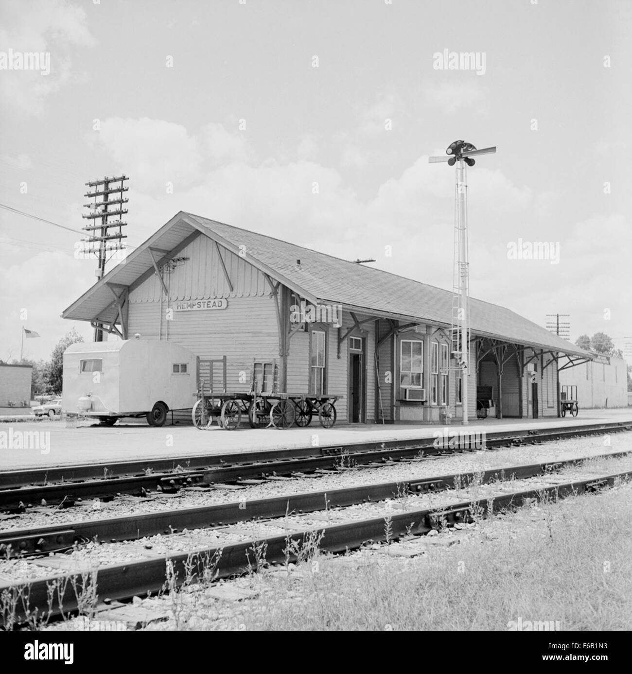 The Southern Pacific Passenger Station in Hempstead, Texas, part of the ...
