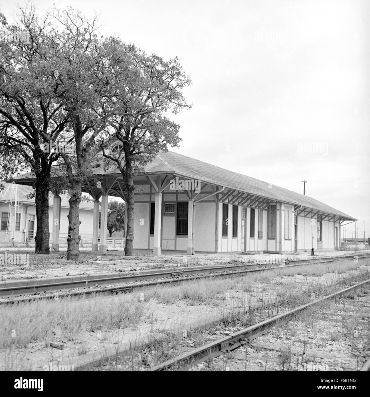 The Southern Pacific Railroad Station in College Station, Texas, served ...