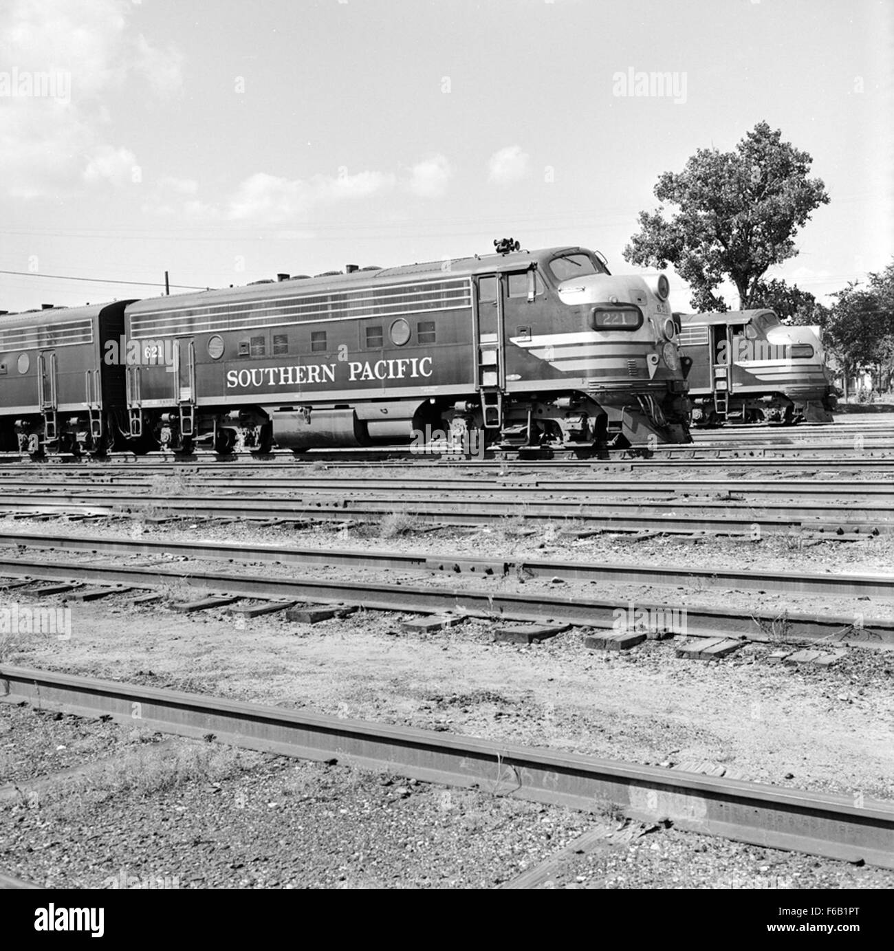Diesel electric freight locomotive Black and White Stock Photos ...