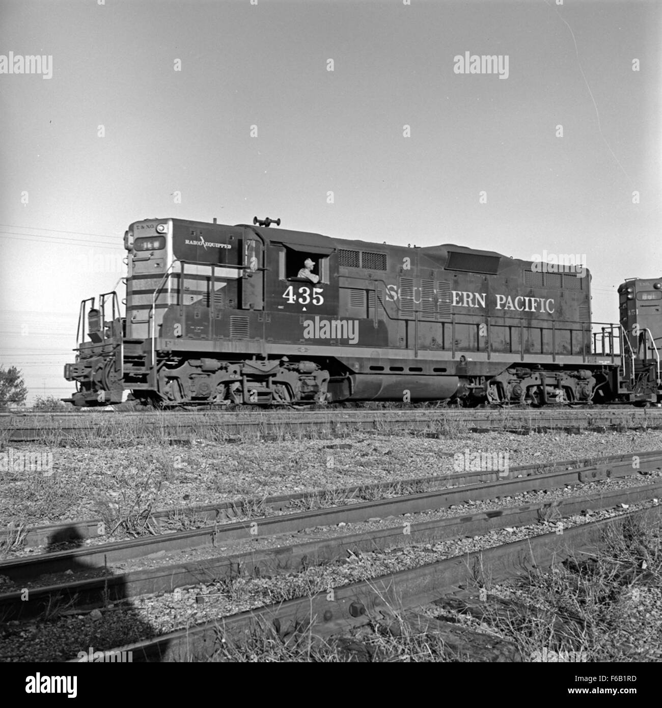 This historic photograph captures Southern Pacific's Diesel Electric ...