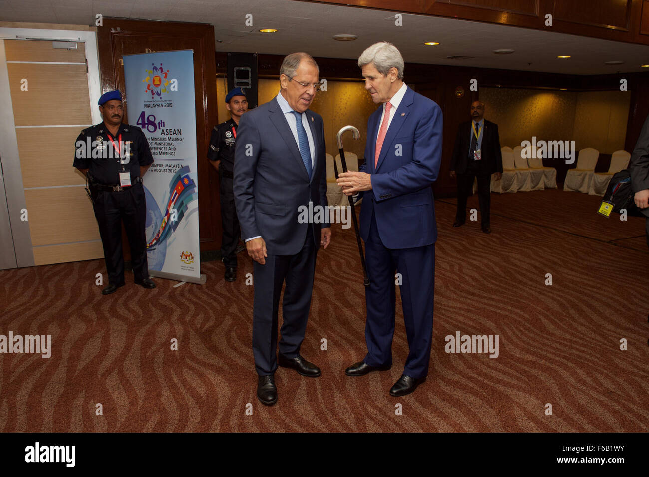 Secretary Kerry Shows Kennedy Cane to Russian Foreign Minister Lavrov ...