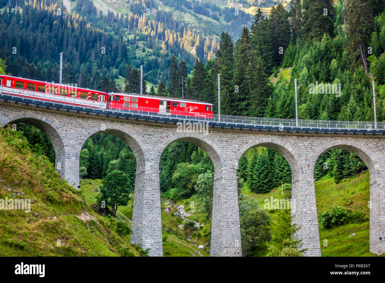 Swiss railway. Switzerland Stock Photo - Alamy