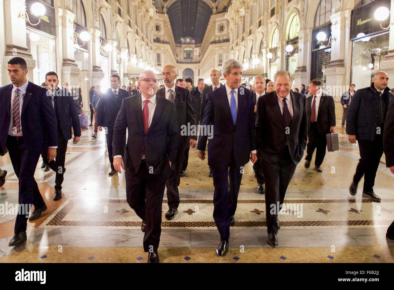 Secretary Kerry, Ambassador Phillips, Consul General Reeker Walk ...