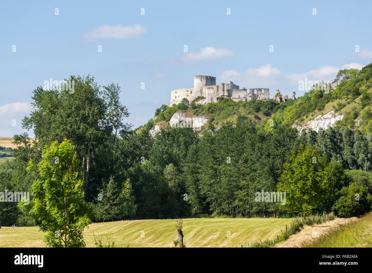 Chateau Gaillard, a ruined medieval castle built by king Richard I, Les ...