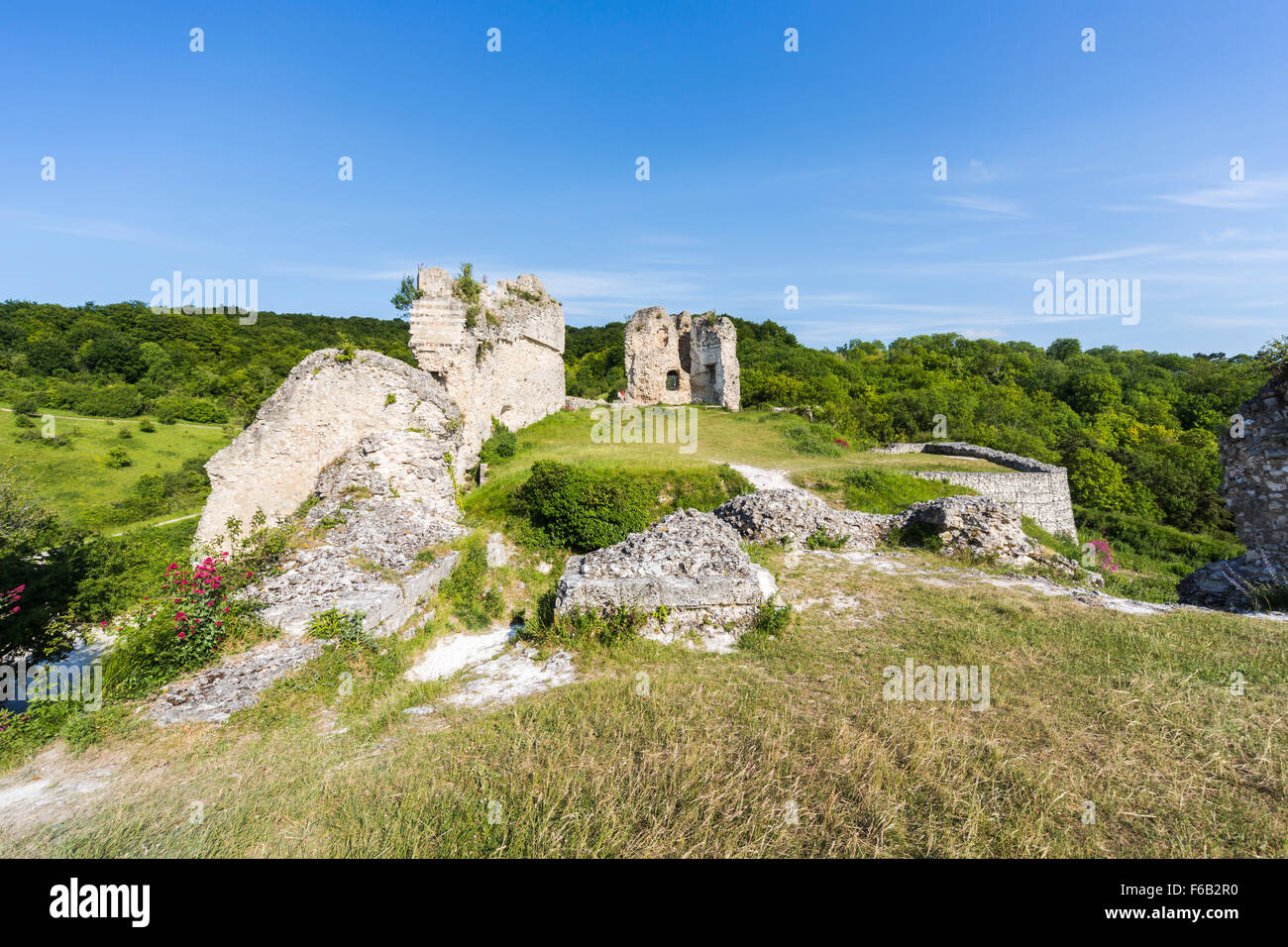 Chateau Gaillard, a ruined medieval castle built by king Richard I, Les ...
