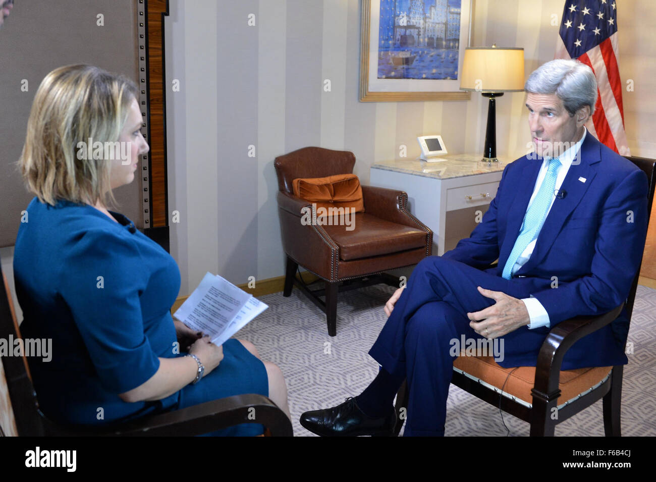 Secretary Kerry Participates in an Interview With CNN's Elise Labott in ...