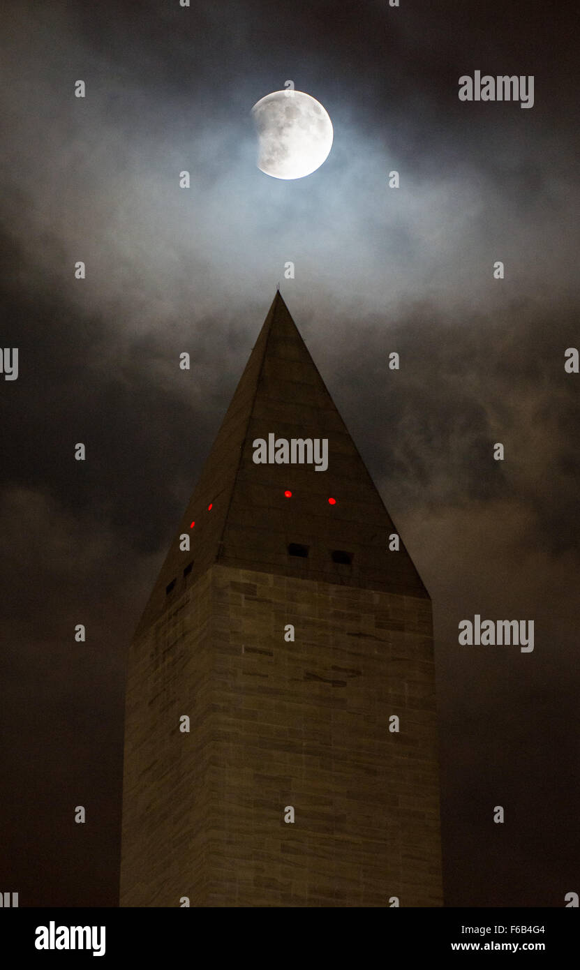 The perigee full moon, or supermoon, was visible during a total lunar ...