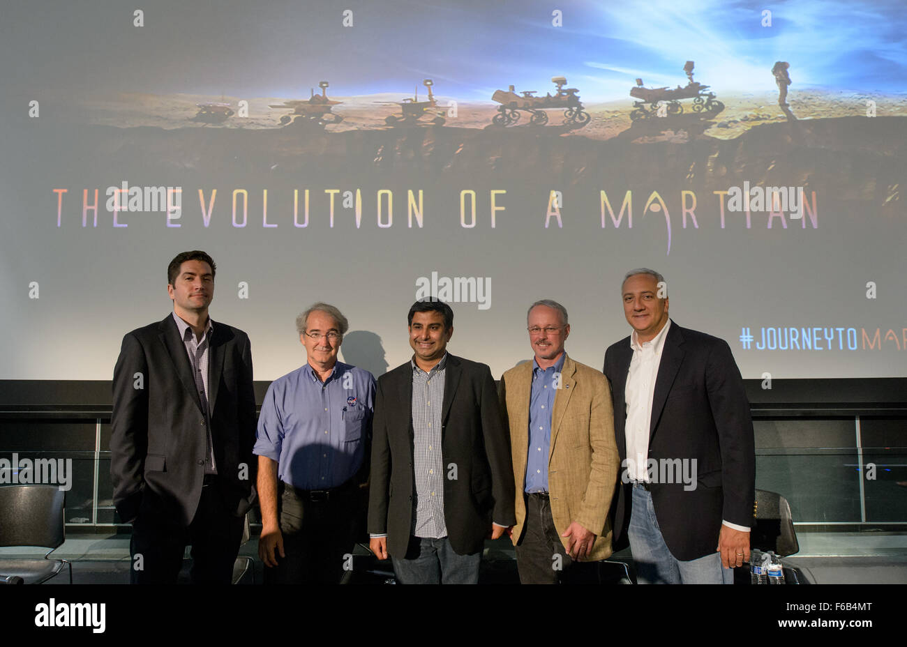 Panelists Drew Goddard, screenwriter of "The Martian," left, Dave ...