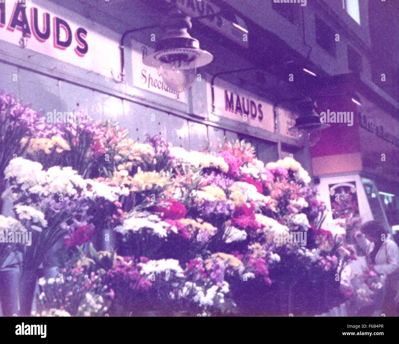 Grainger Market in Newcastle upon Tyne hosts a vibrant flower stall ...