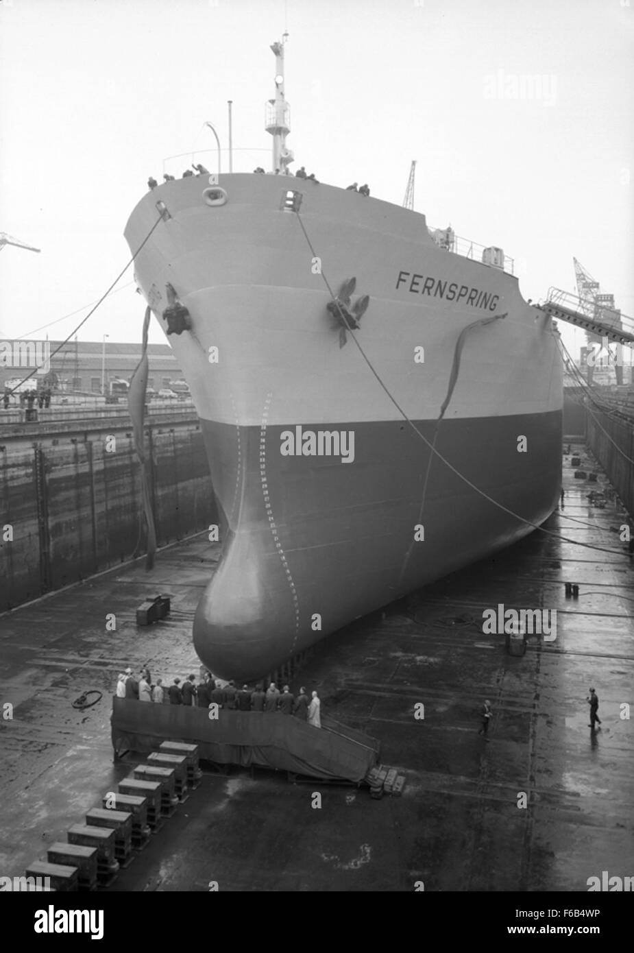 The bulk carrier 'Fernspring' was named at a ceremony at J.L. Thompson ...