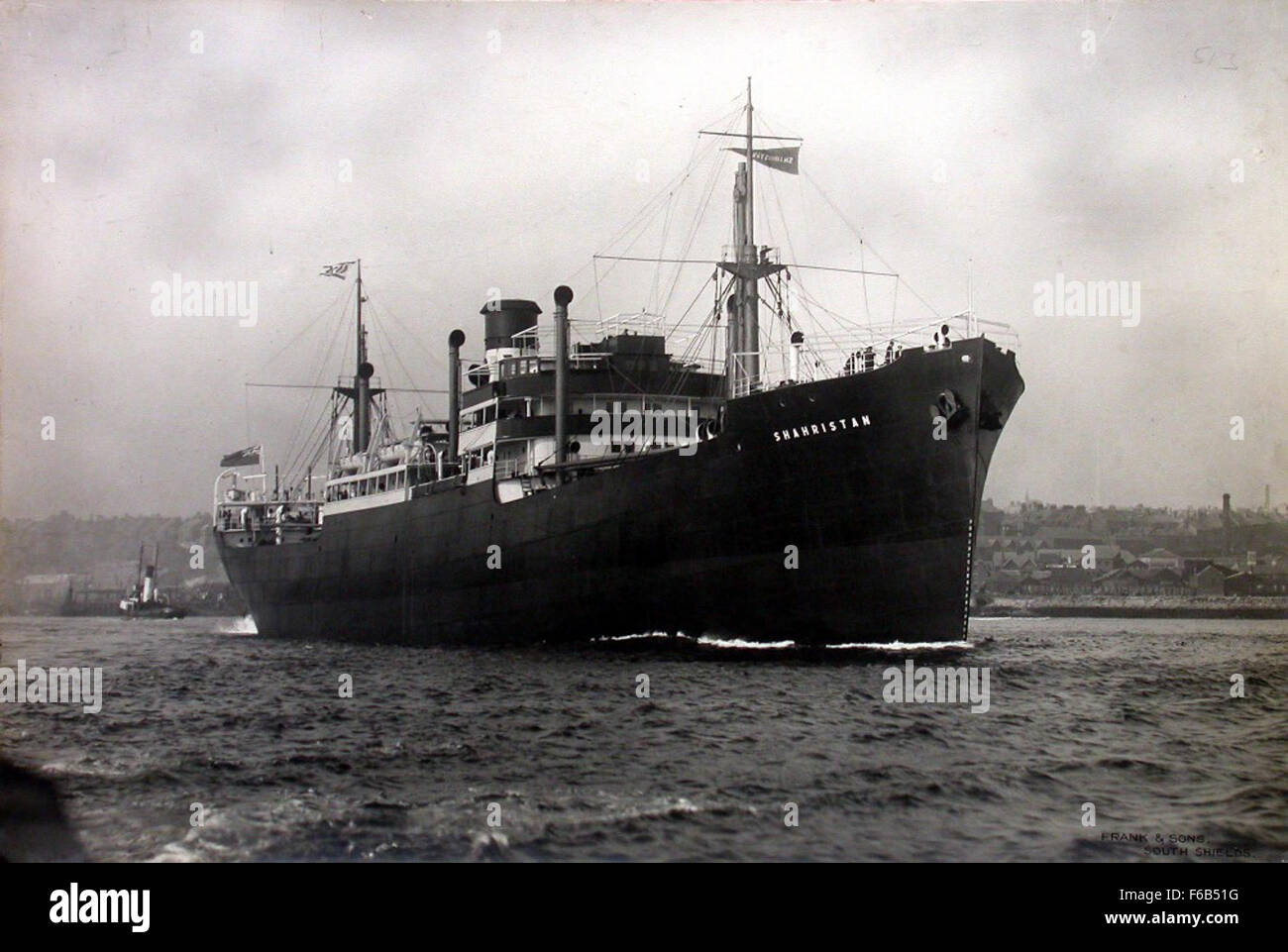 The 'Shahristan,' a cargo ship built by John Readhead & Sons Ltd ...