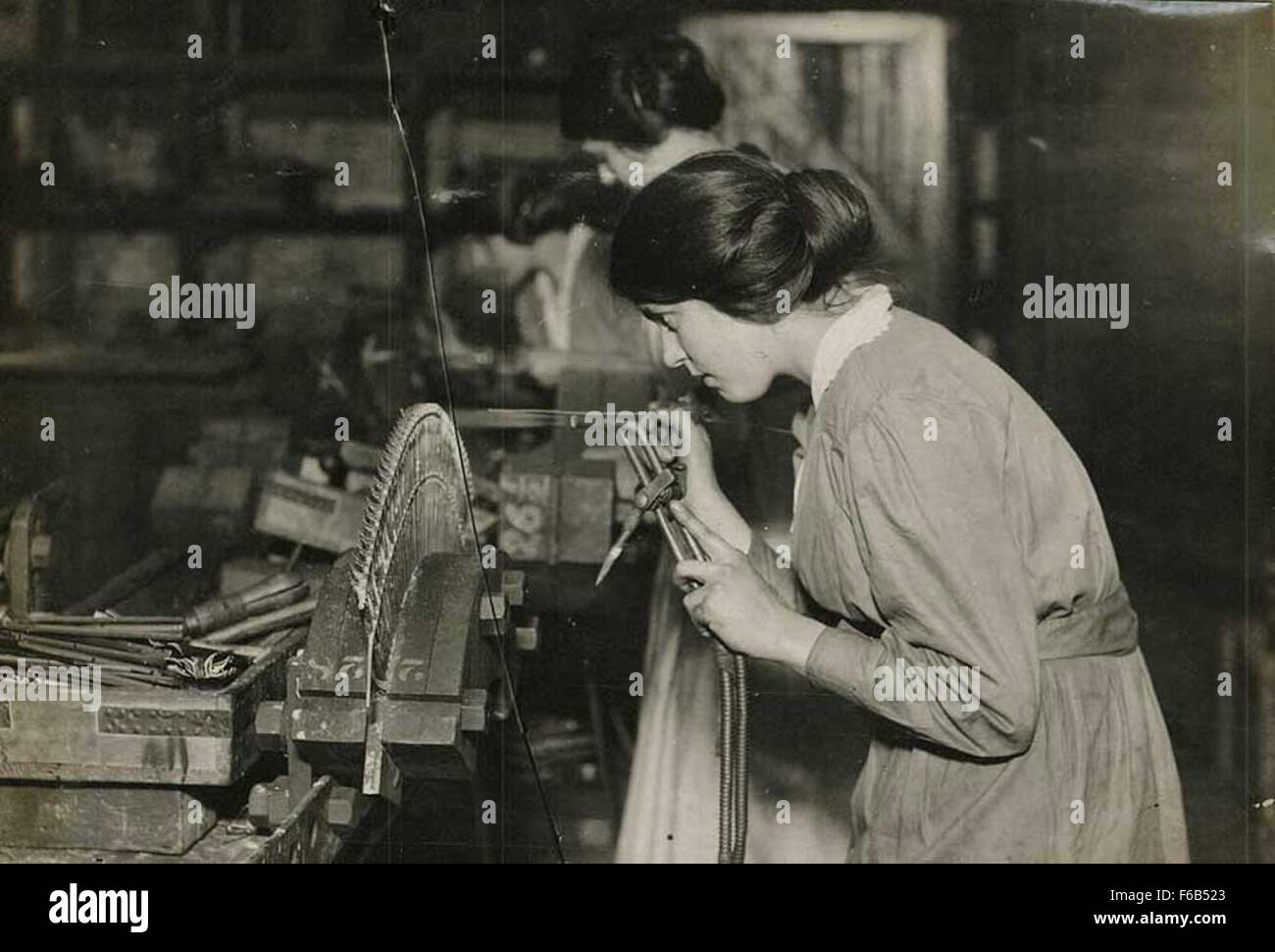 This image from WWI shows women labourers working in industrial ...