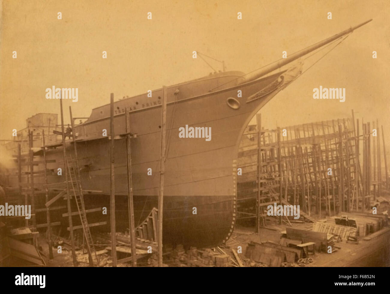The 'Trojan Prince' was a cargo ship built by John Readhead & Sons, a ...