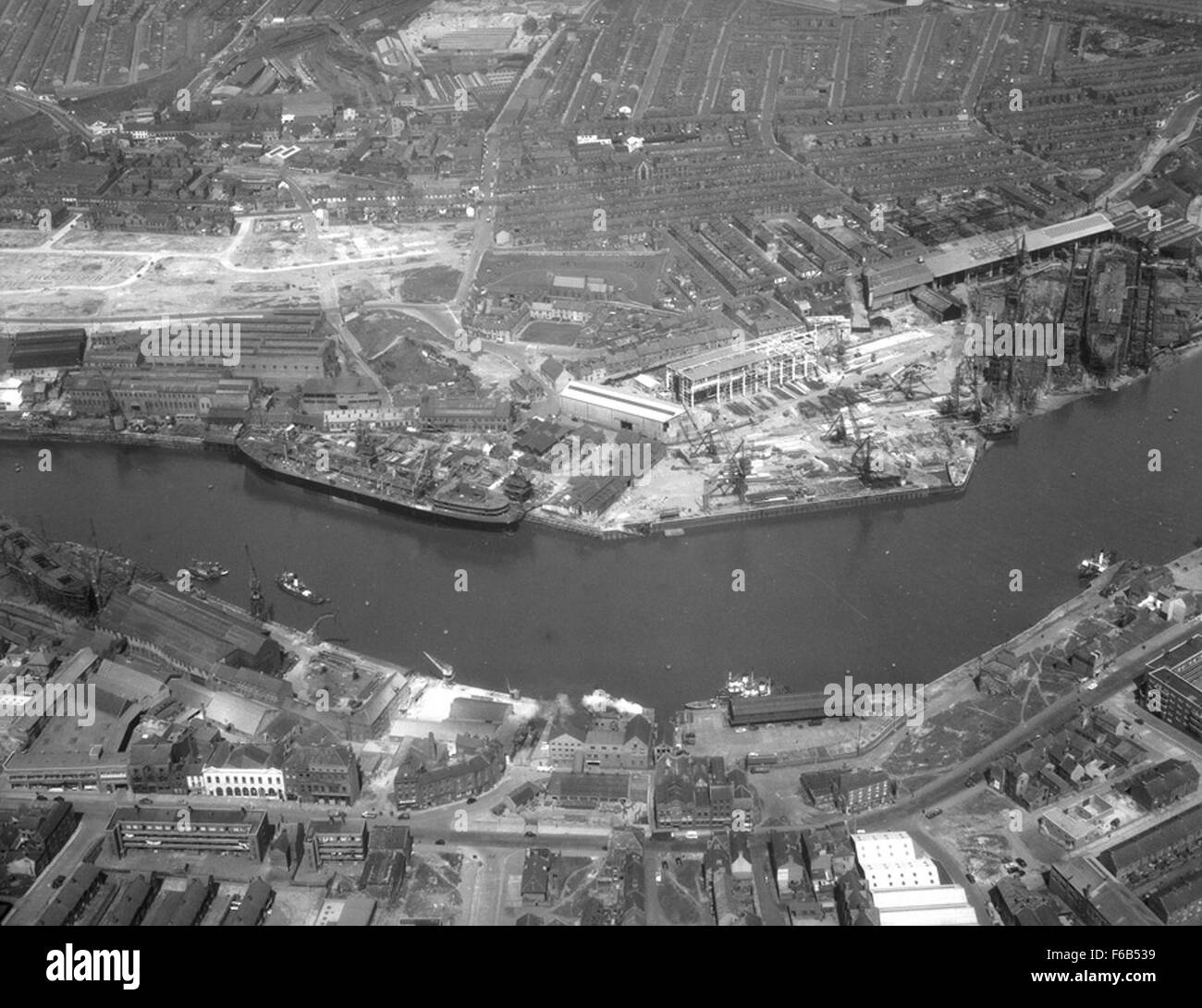 Aerial photograph featuring Fish Quay, Strand Quay, and Manor Quay in ...