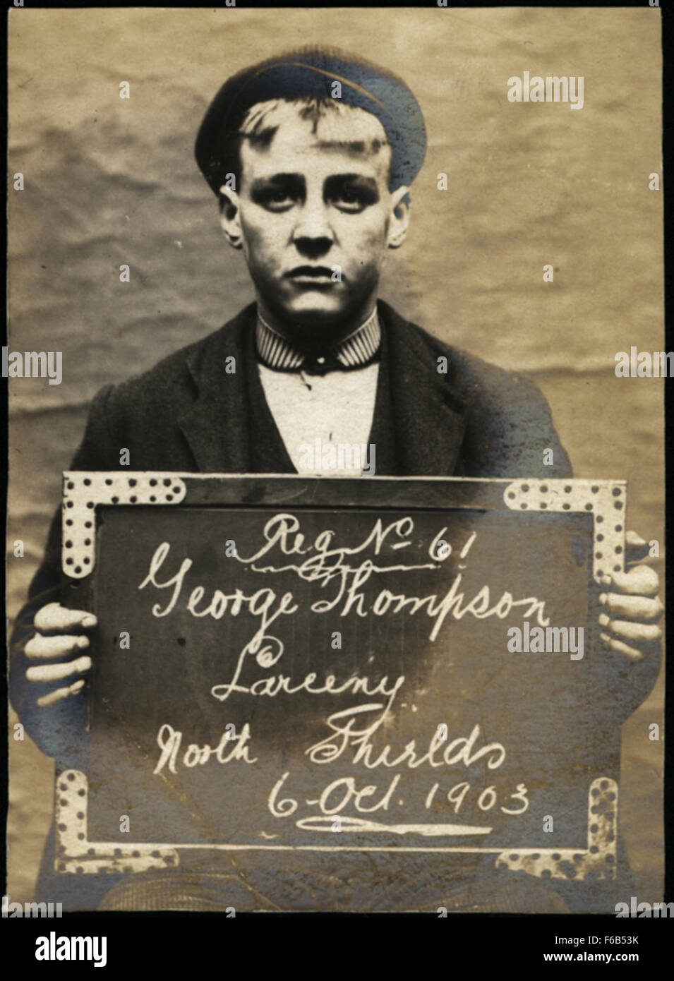 George Thompson was arrested for stealing from a ship chandler's store ...