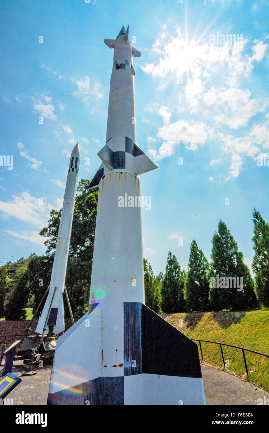 Space rocket and sun start with blue sky and clouds Stock Photo - Alamy