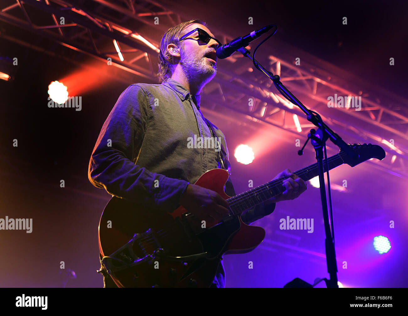 Ride perform at O2 Academy Liverpool Featuring: Andy Bell, Ride Where ...