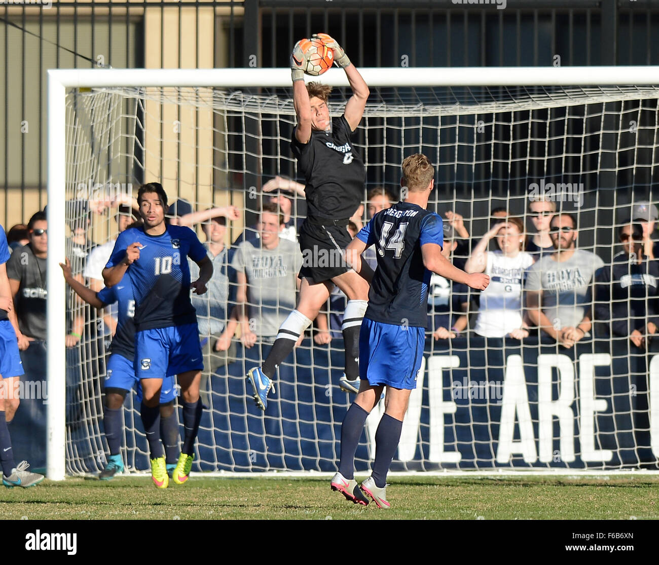 Washington, DC, USA. 15th Nov, 2015. 20151115 - Creighton goalkeeper ...