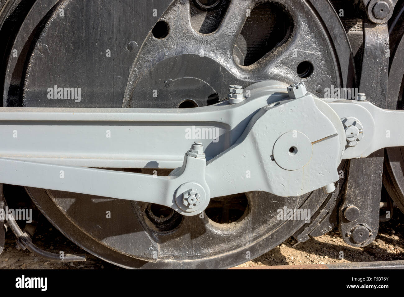Classic old steel train wheel close up Stock Photo - Alamy
