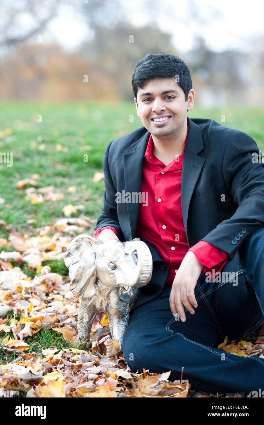 Young Happy Indian Man Stock Photo - Alamy