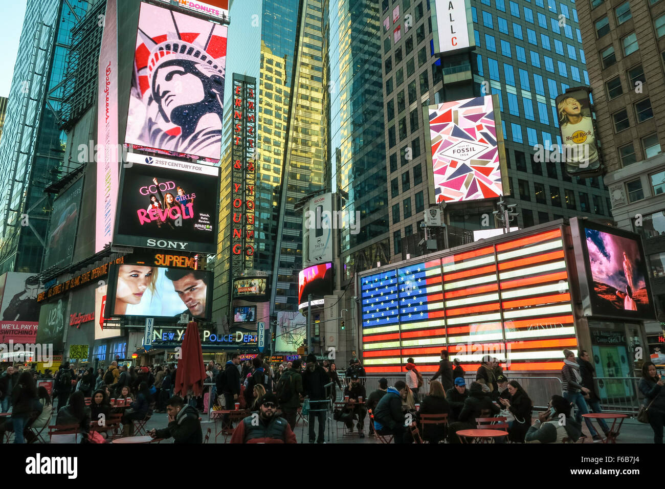 Times Square Advertising and Buildings, NYC Stock Photo - Alamy