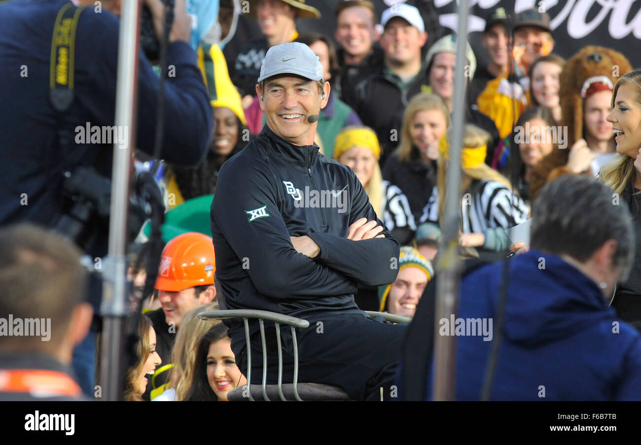 Waco, Texas, USA. 14th Nov, 2015. Baylor coach Art Briles on the set of ...