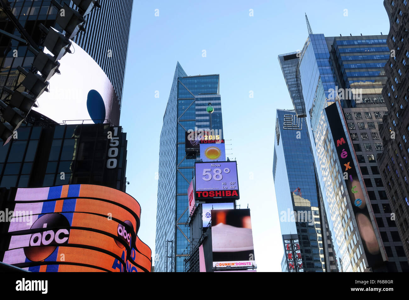 Times Square Advertising and Buildings, NYC Stock Photo - Alamy