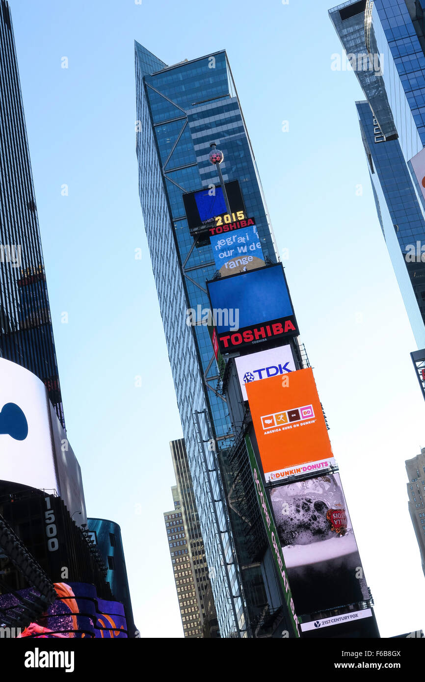 Times Square Advertising and Buildings, NYC Stock Photo - Alamy