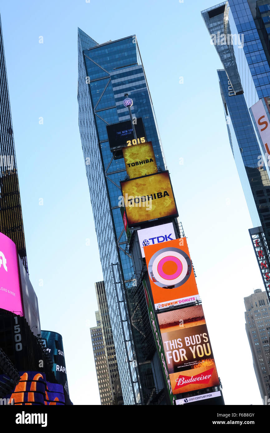 Times Square Advertising and Buildings, NYC Stock Photo - Alamy