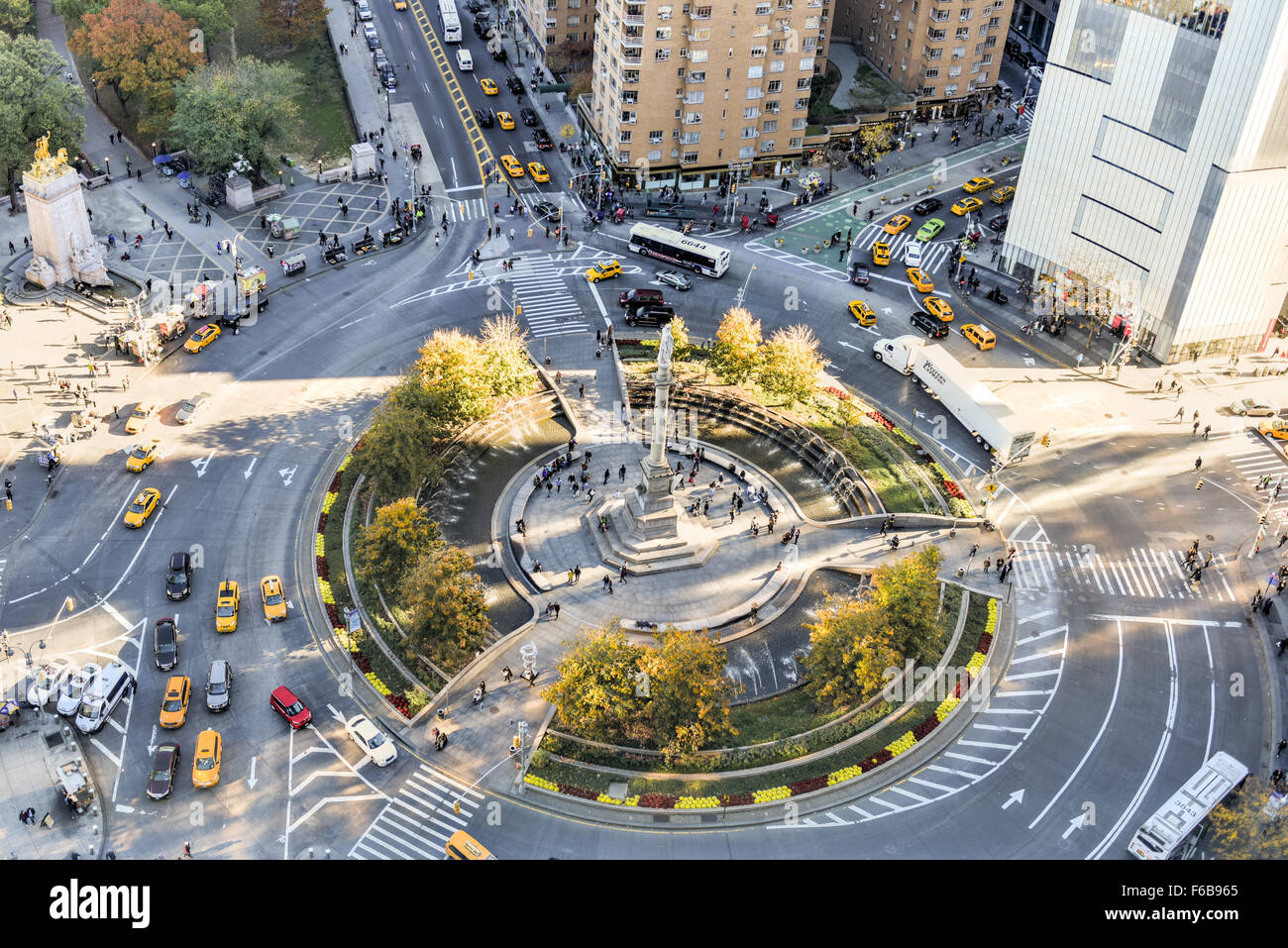 Columbus circle aerial hi-res stock photography and images - Alamy