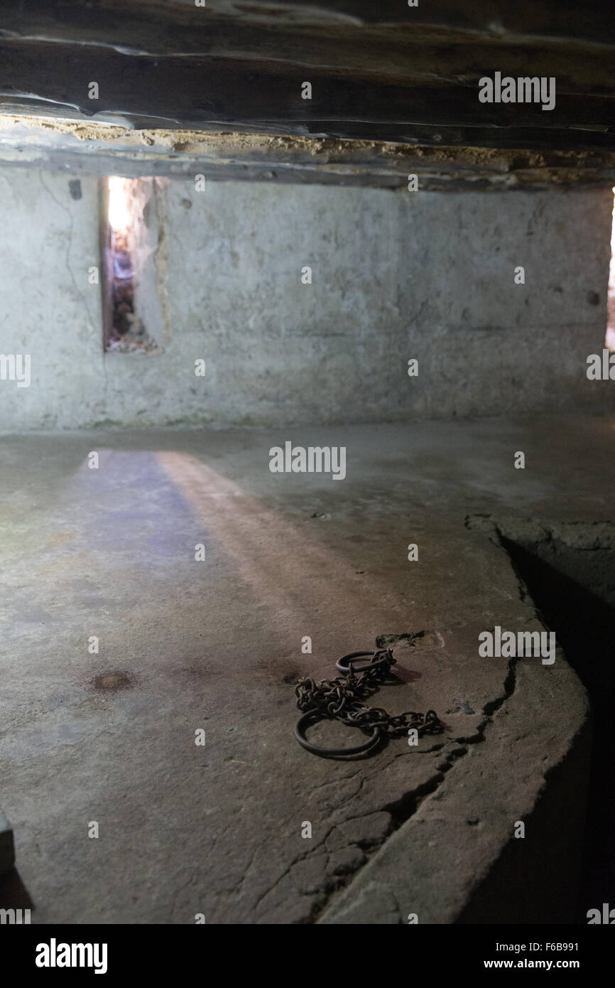 An Early holding cell for slaves was allegedly in this basement at the ...