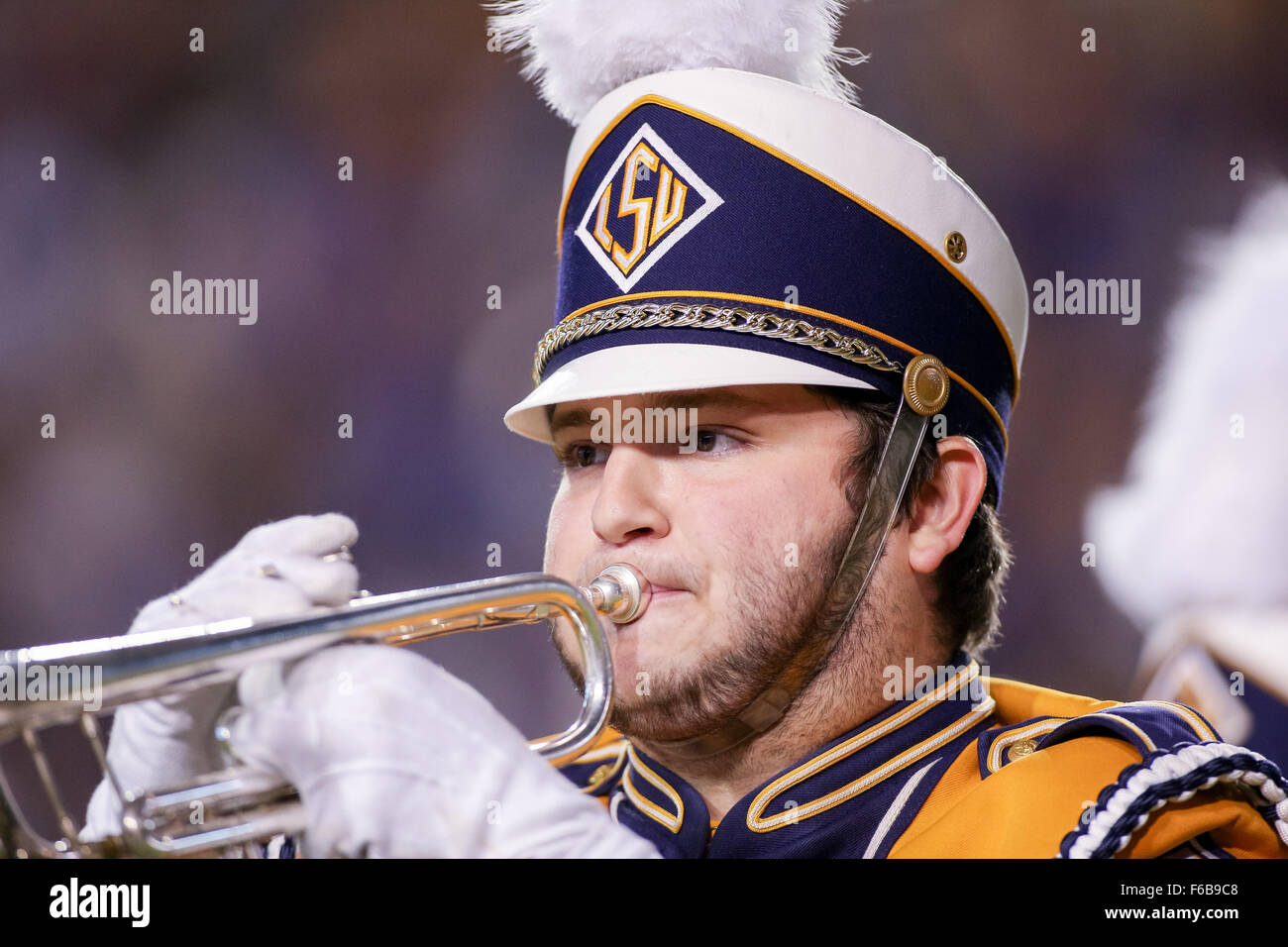 Baton Rouge, LA, USA. 14th Nov, 2015. LSU Tigers band performing for ...