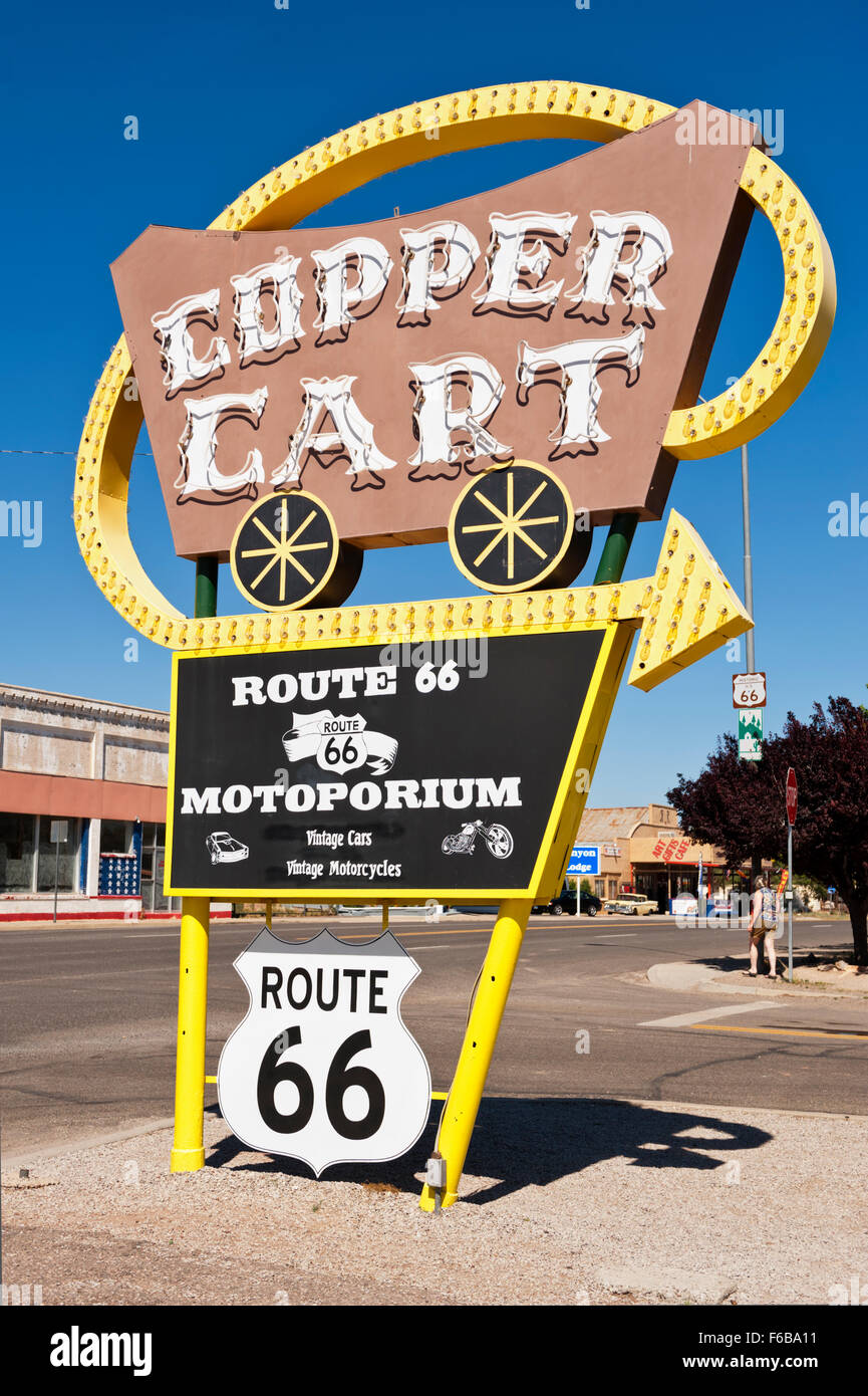 Route 66 vintage roadside restaurant sign hi-res stock photography and ...