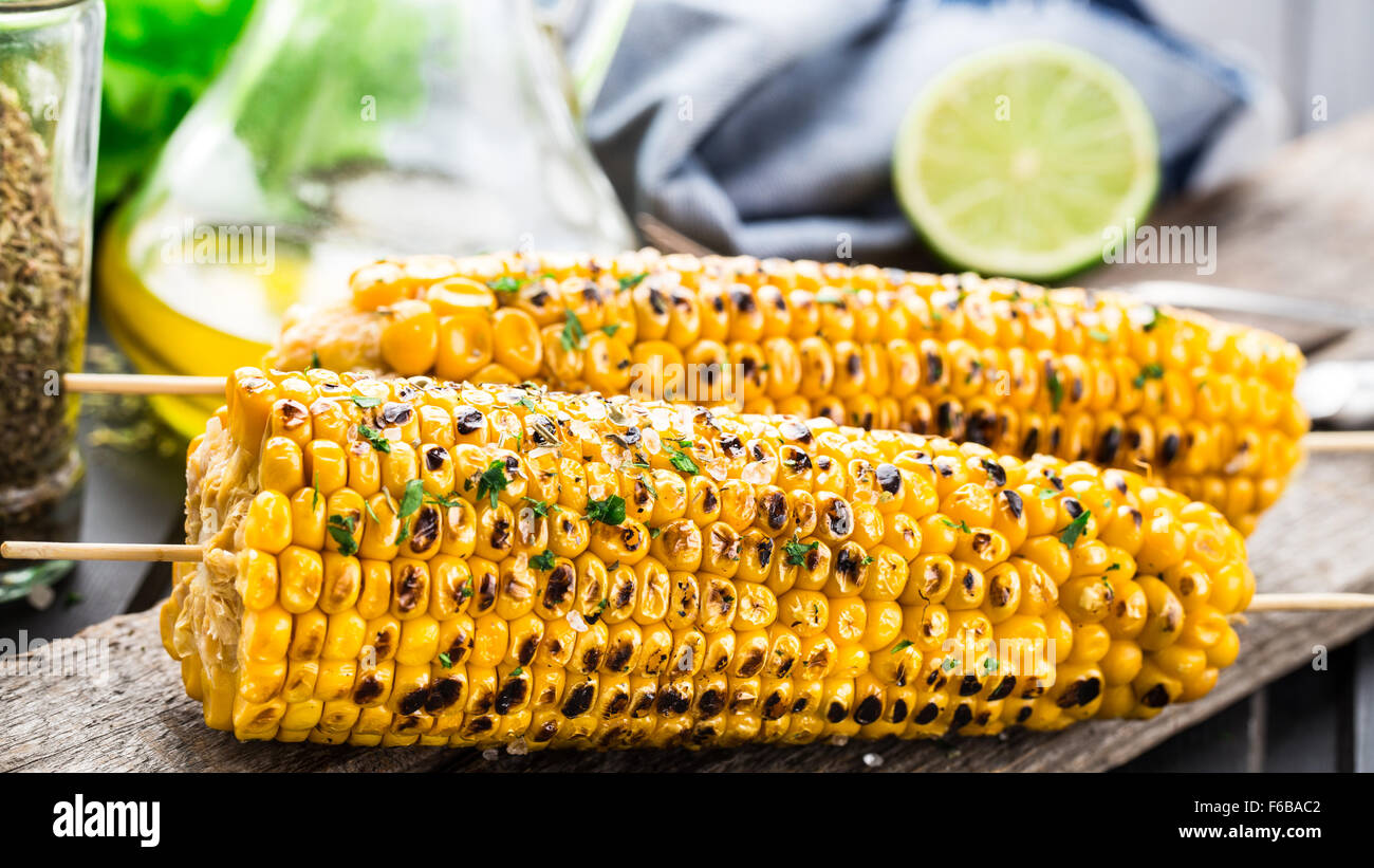 Delicious grilled corn Stock Photo - Alamy
