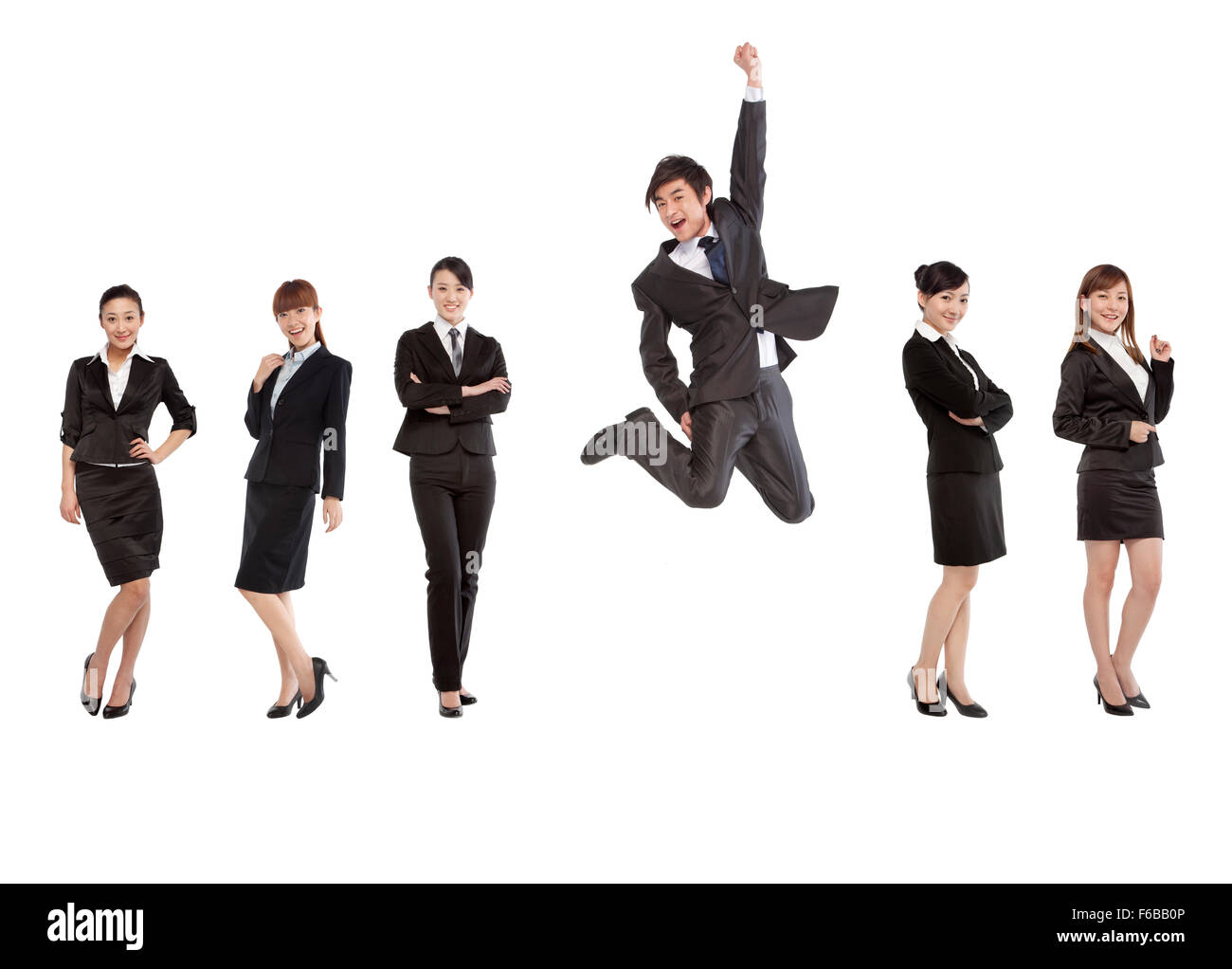 Portrait of professional and confident business team Stock Photo - Alamy