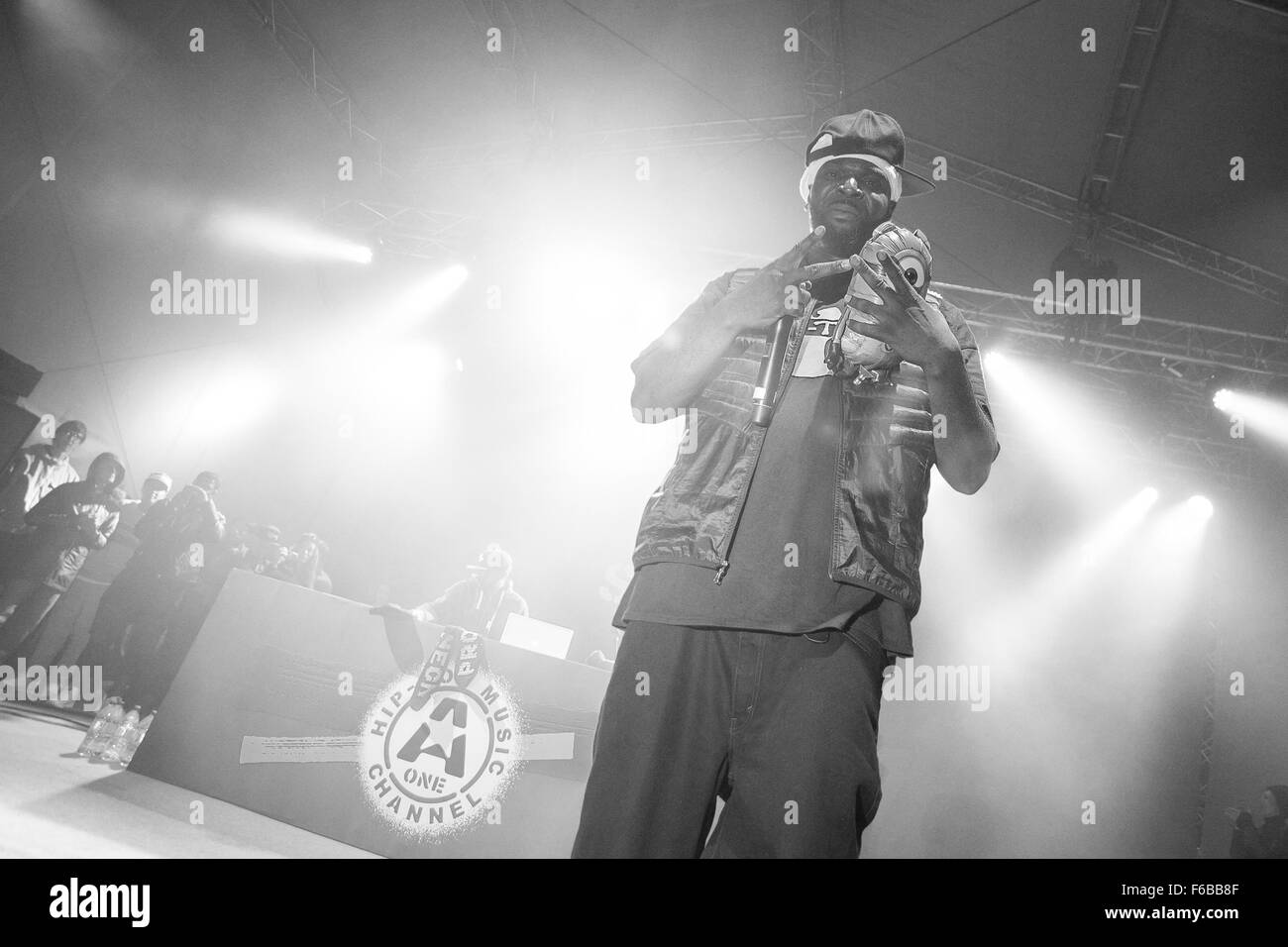 MOSCOW, RUSSIA - 5 SEPTEMBER, 2015 : Clifford Smith known as Method Man from Wu-Tang Clan ...