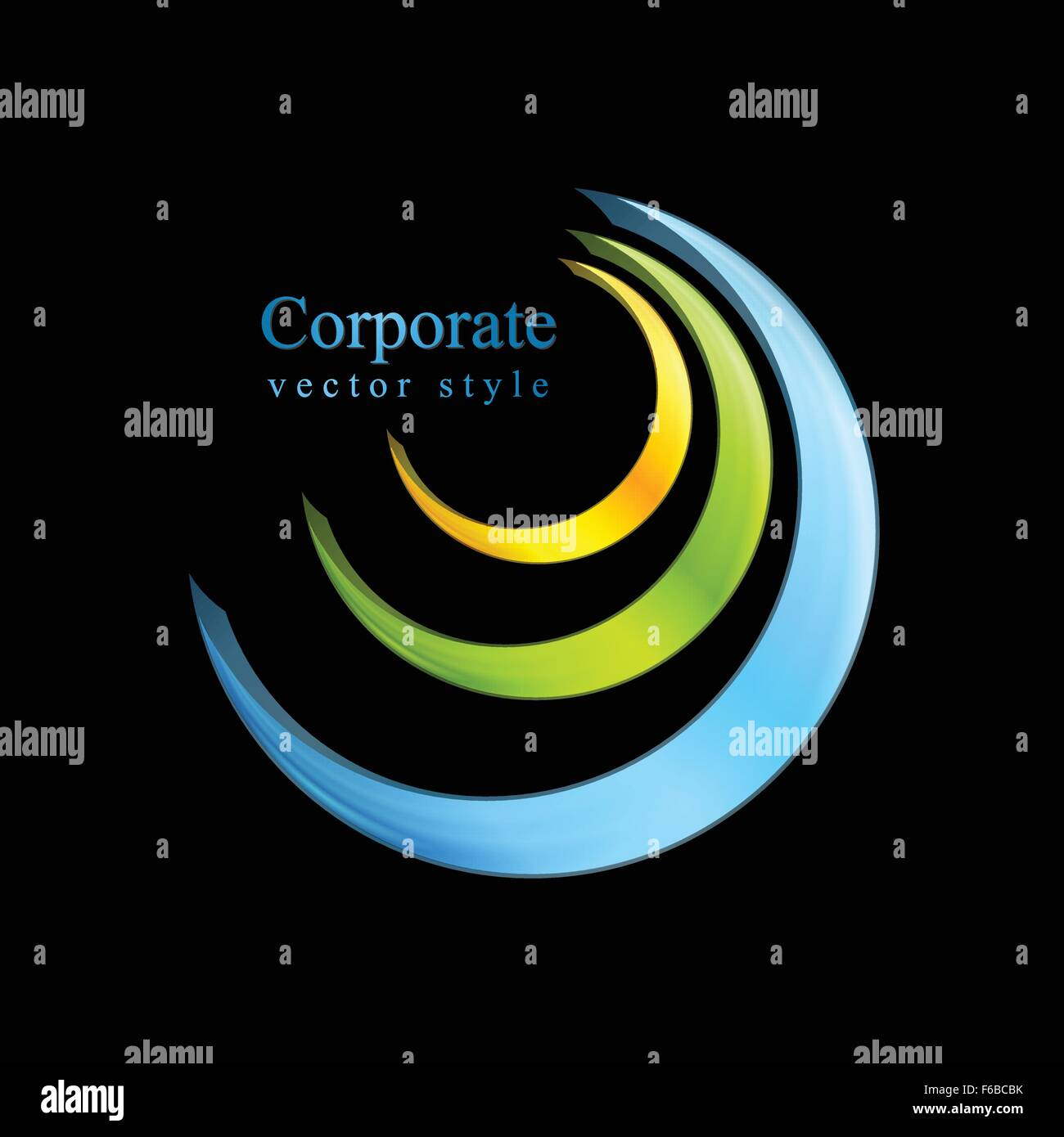 Colorful logo element abstract design. Vector background Stock Vector ...