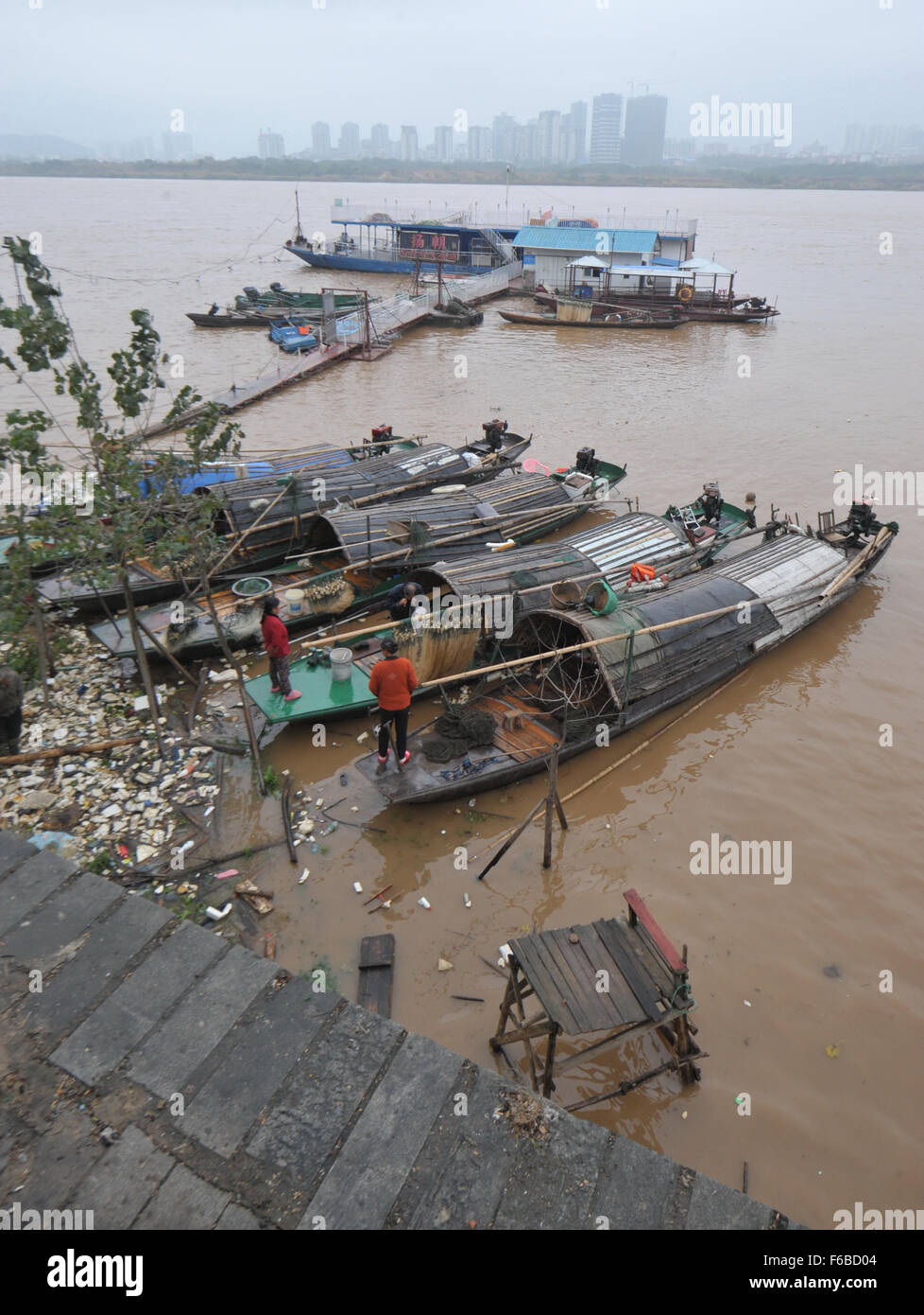 Changsha. 16th Nov, 2015. Photo taken on Nov. 16, 2015 shows the main ...