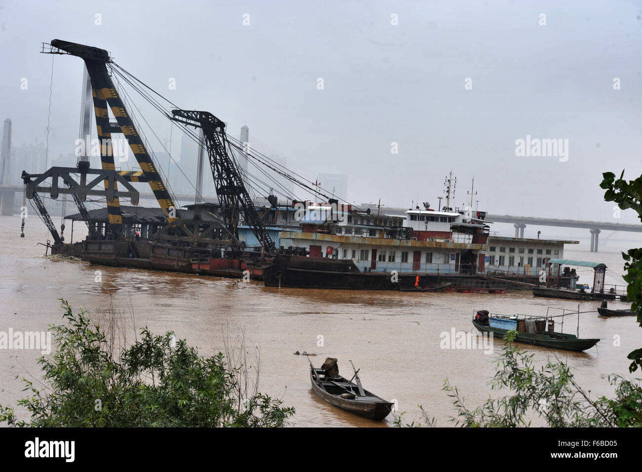 Changsha. 16th Nov, 2015. Photo taken on Nov. 16, 2015 shows the main ...
